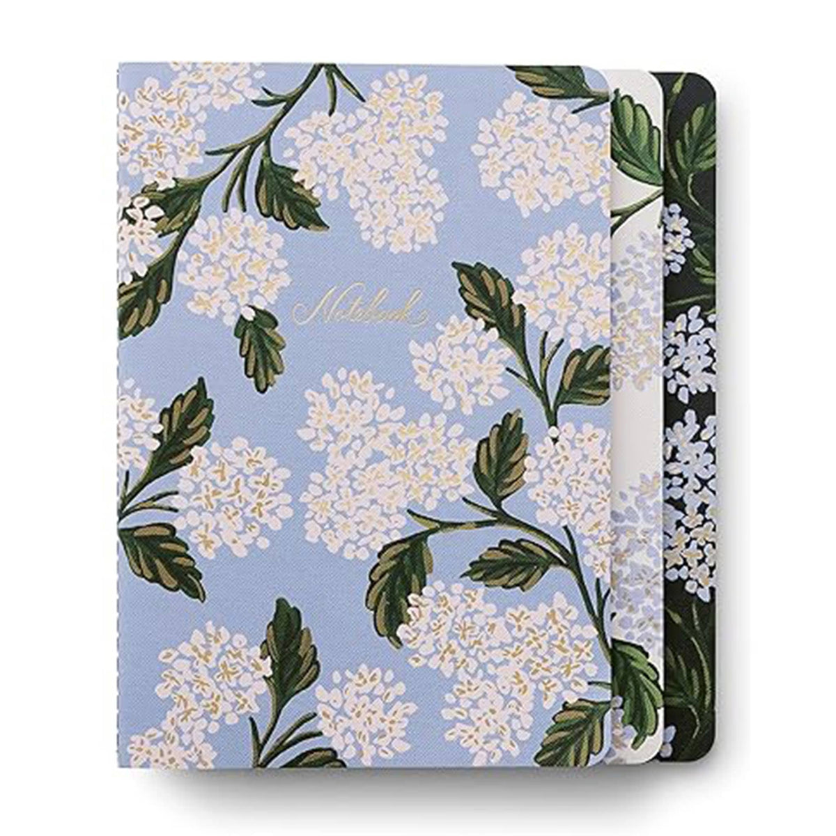 Rifle Paper Co. Hydrangea Stitched Notebooks (Set of 3 Assorted ...