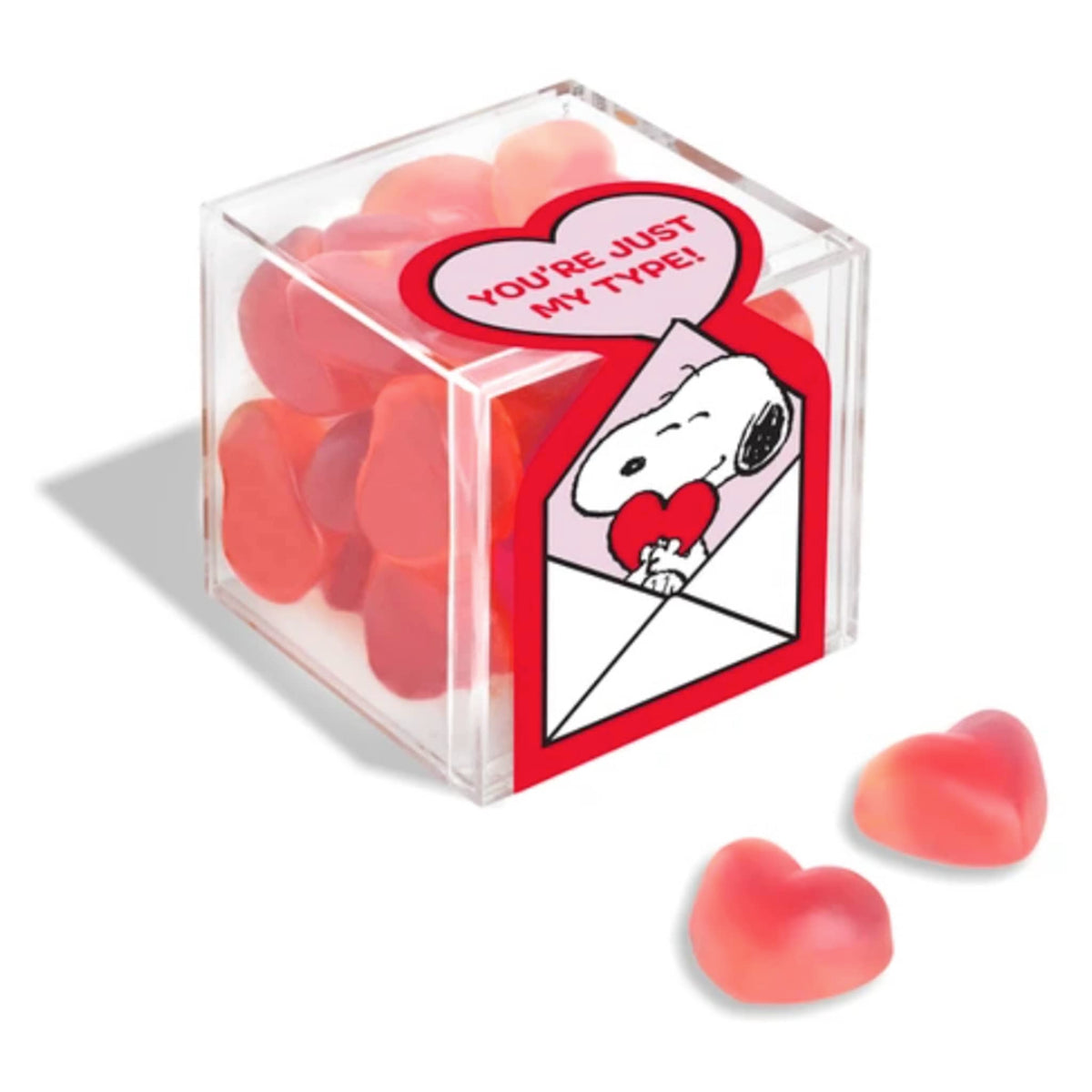 Sugarfina x Peanuts | Snoopy Strawberry Hearts 2026 Valentine Candy Cu ...