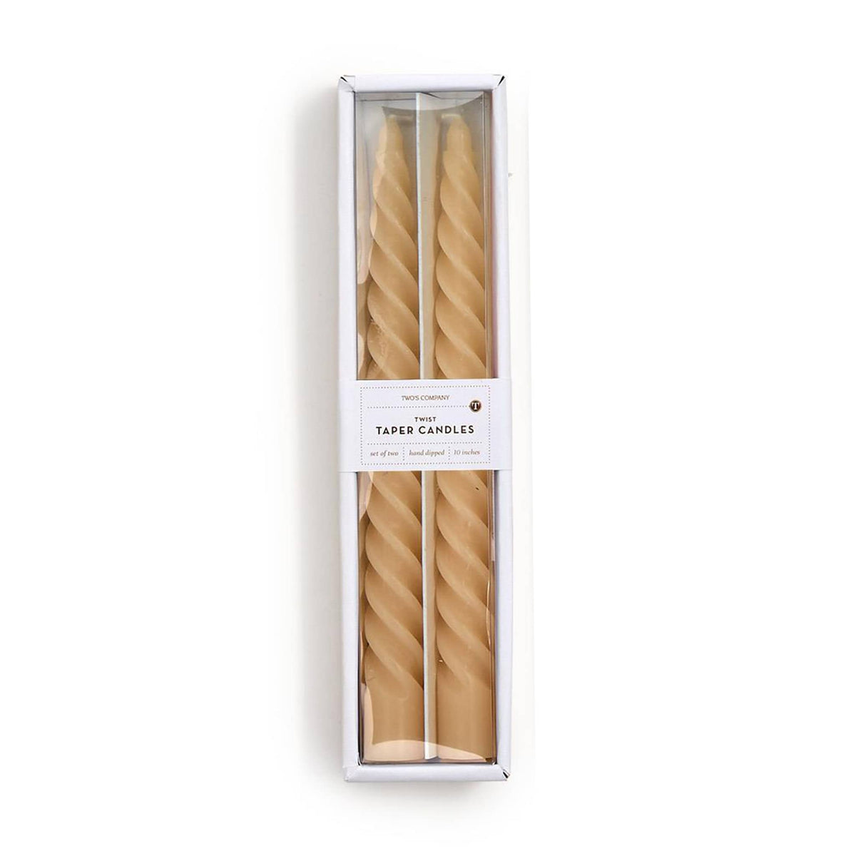 Twist Taper Candles in Ivory (Set of 2) – Annie's Blue Ribbon General Store
